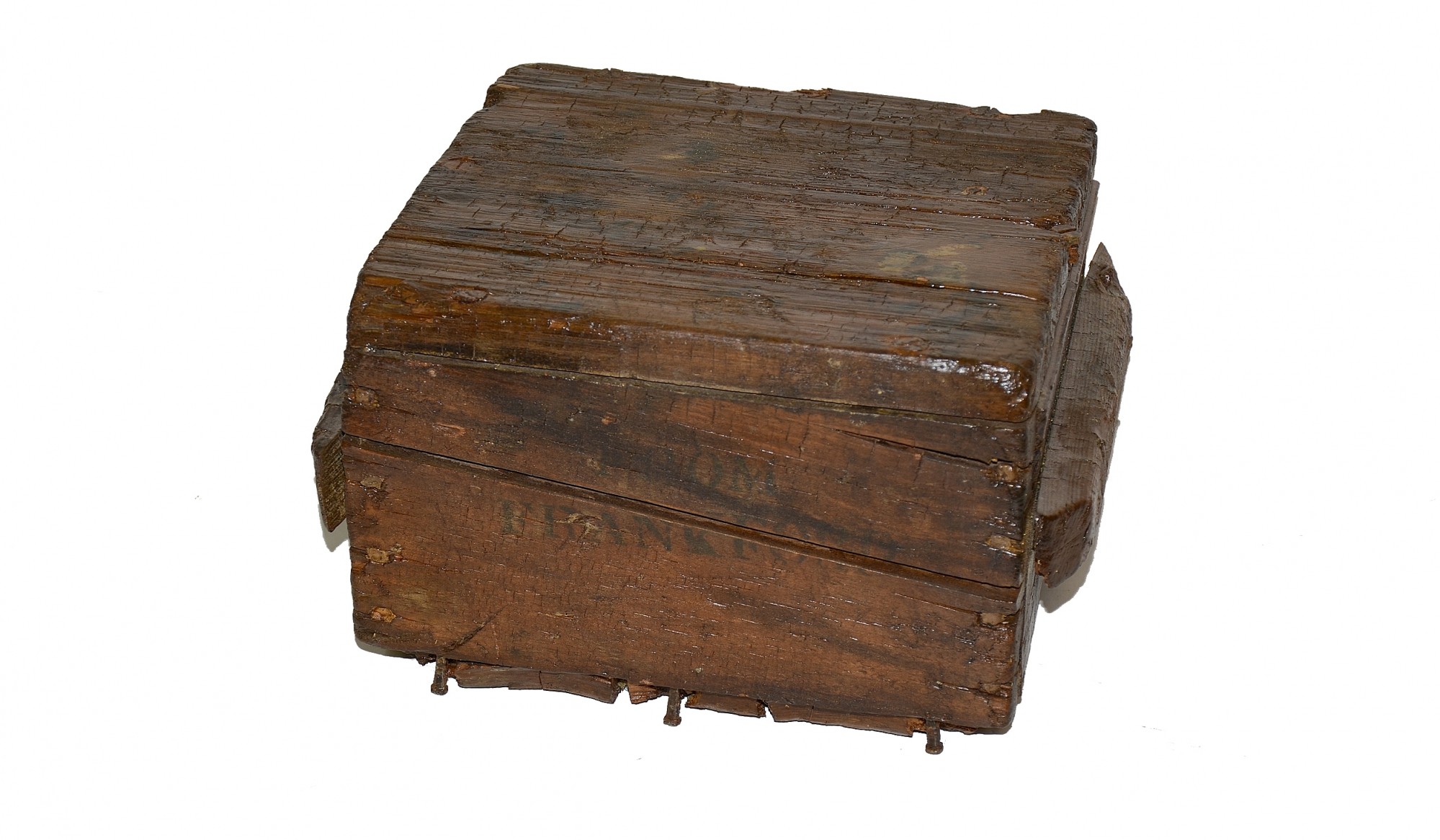 JAMES RIVER RECOVERED MUSKET BALL CRATE — Horse Soldier