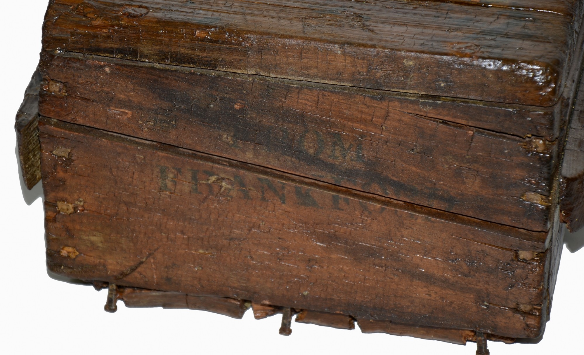 JAMES RIVER RECOVERED MUSKET BALL CRATE — Horse Soldier