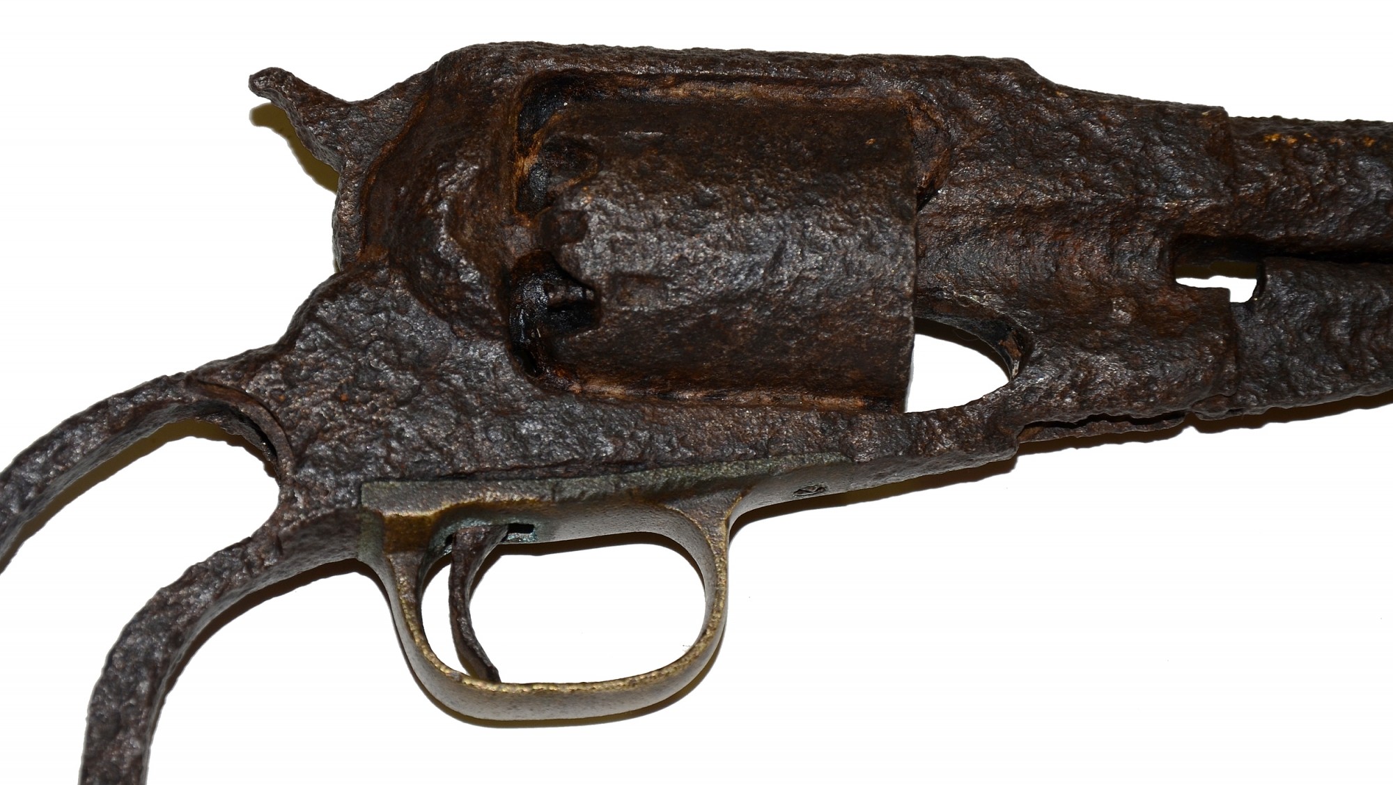 LOADED, RELIC CONDITION REMINGTON NEW MODEL ARMY REVOLVER RECOVERED ...