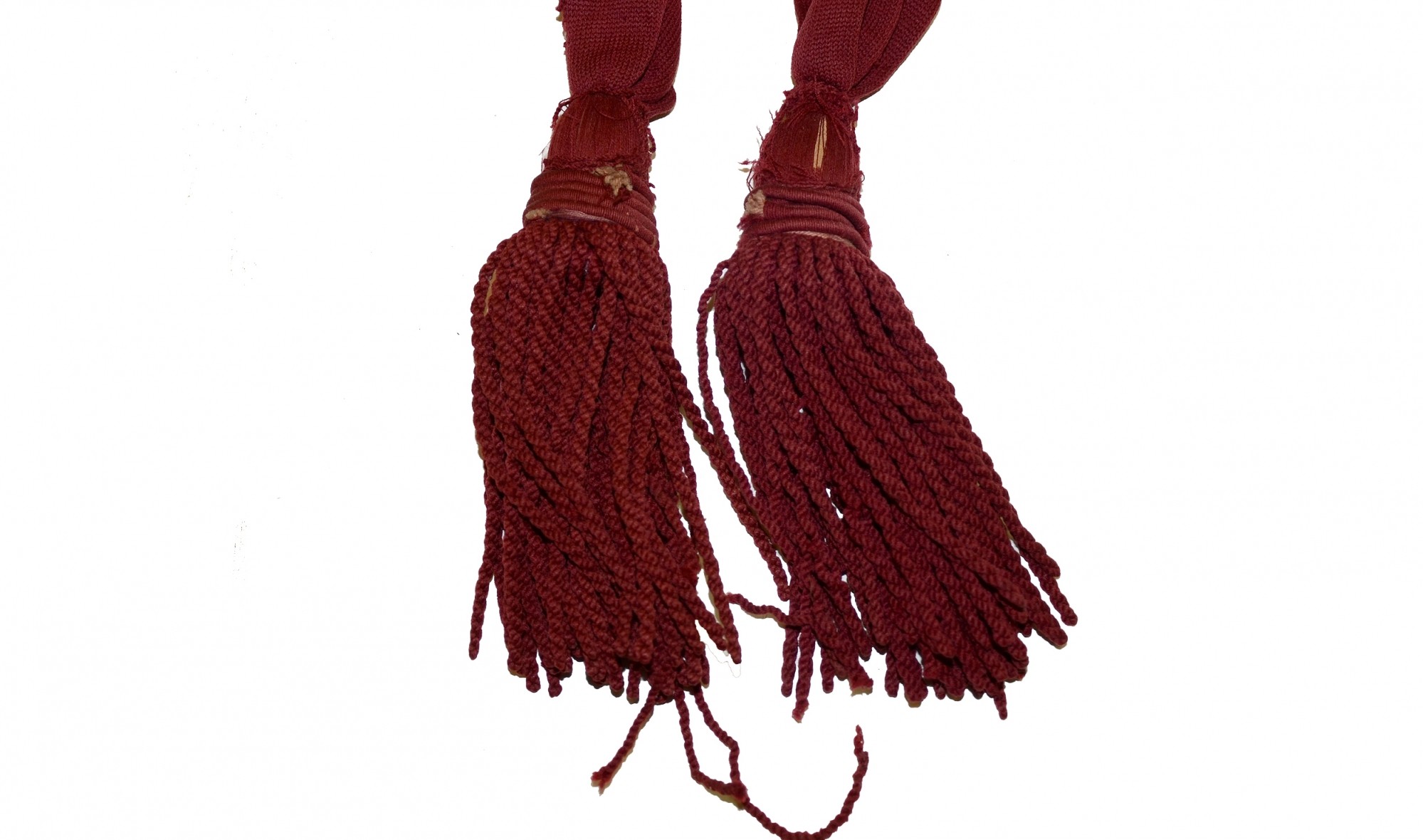 ORIGINAL CIVIL WAR OFFICER’S CRIMSON SWORD SASH — Horse Soldier