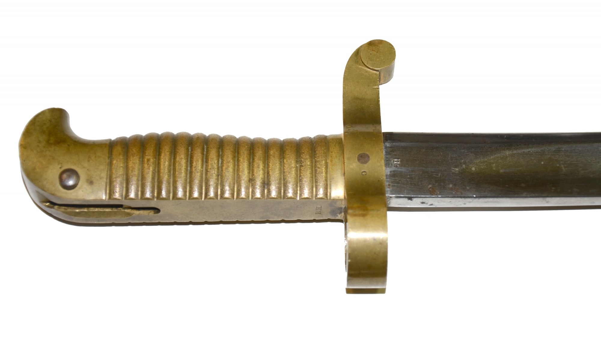 ORIGINAL CIVIL WAR ‘ZOUAVE’ SABER BAYONET WITH LEATHER SCABBARD — Horse ...