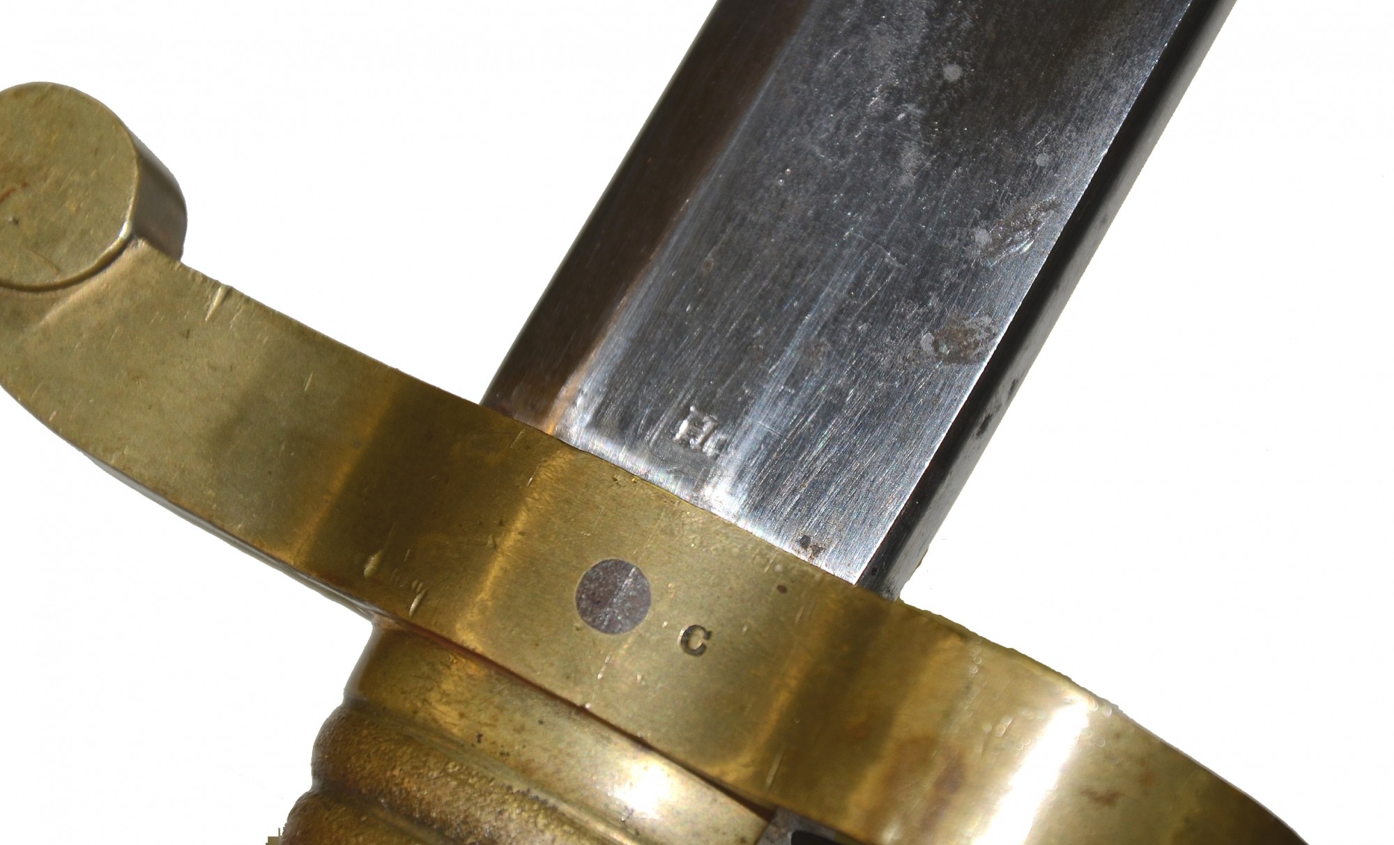 ORIGINAL CIVIL WAR ‘ZOUAVE’ SABER BAYONET WITH LEATHER SCABBARD — Horse ...