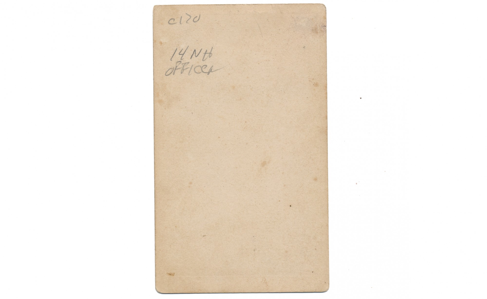 CDV OF CAPTAIN CHARLES P. HALL, 14TH NEW HAMPSHIRE OFFICER — Horse Soldier