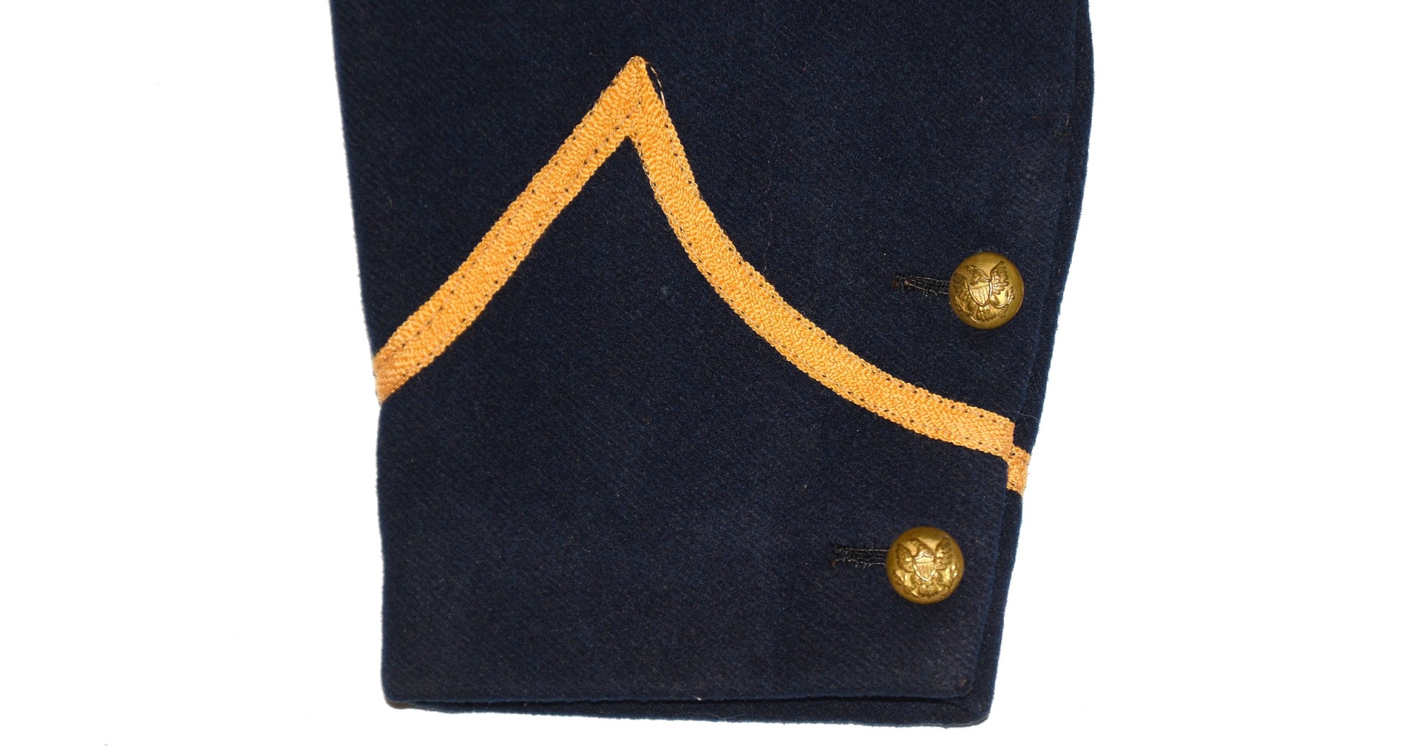 Original Civil War Federal Cavalrymans 12 Button Uniform Jacket In