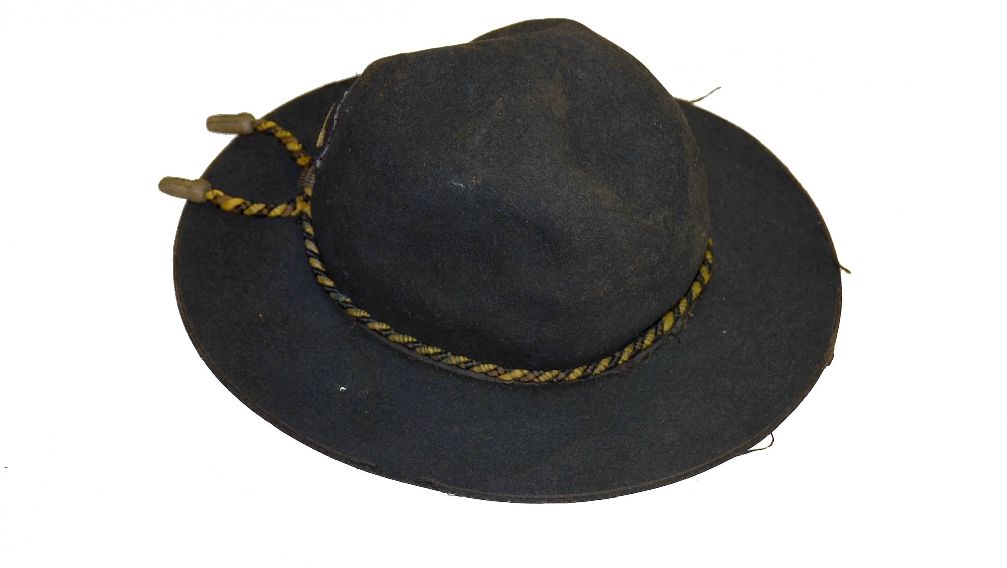 CIVIL WAR VETERAN’S SLOUCH HAT WITH WARTIME INFANTRY INSIGNIA — Horse ...