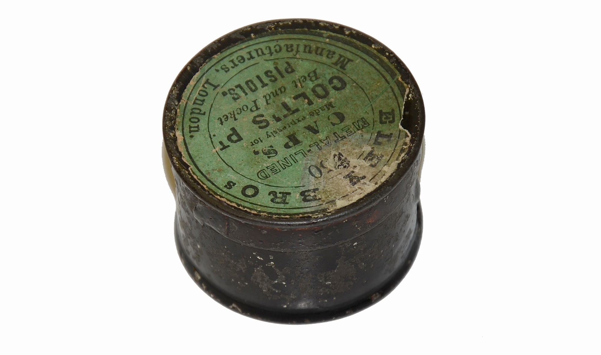 ELEY BROTHERS TIN FOR COLT PERCUSSION CAPS — Horse Soldier