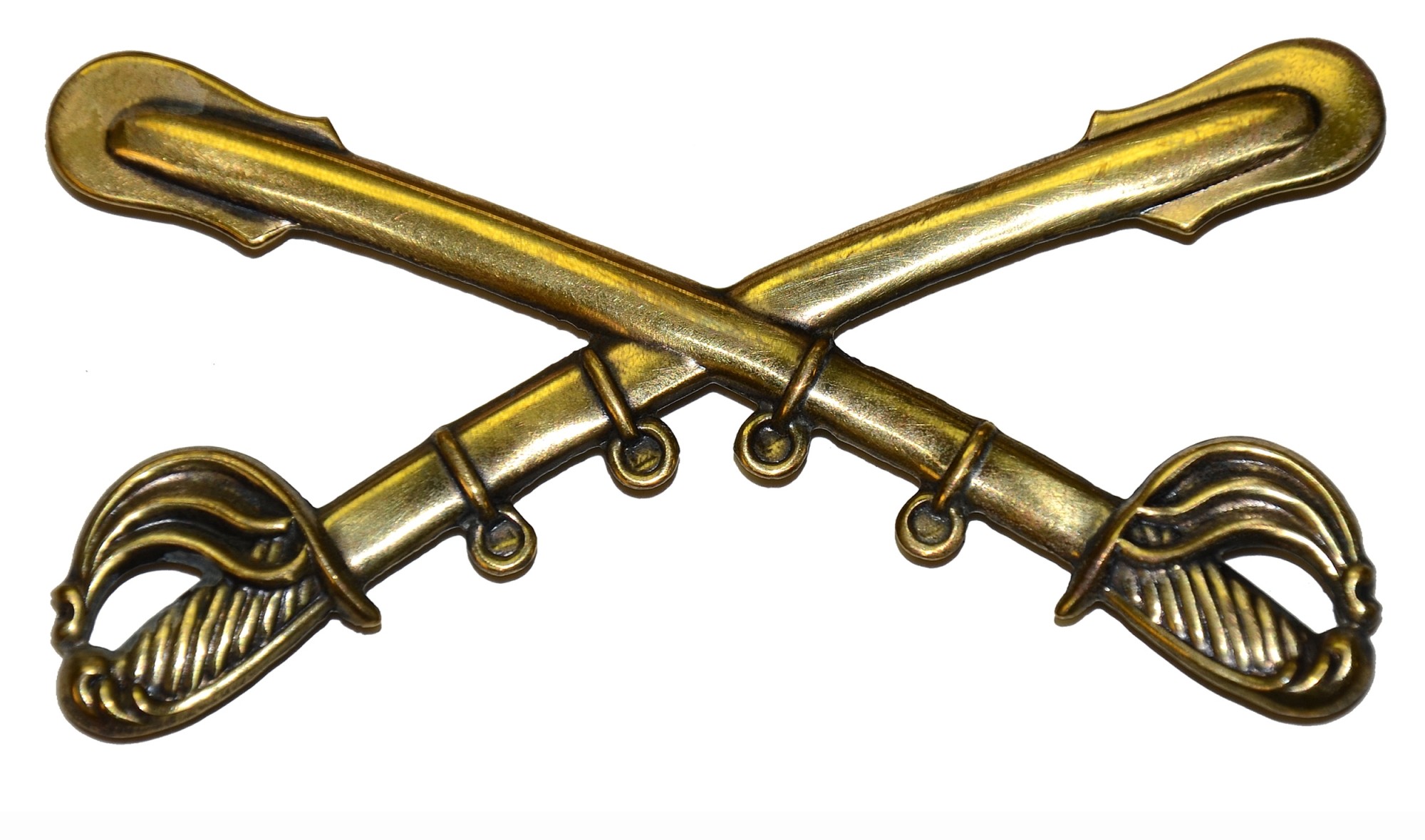 CAVALRY HAT INSIGNIA WITH ORIGINAL WRAPPER — Horse Soldier