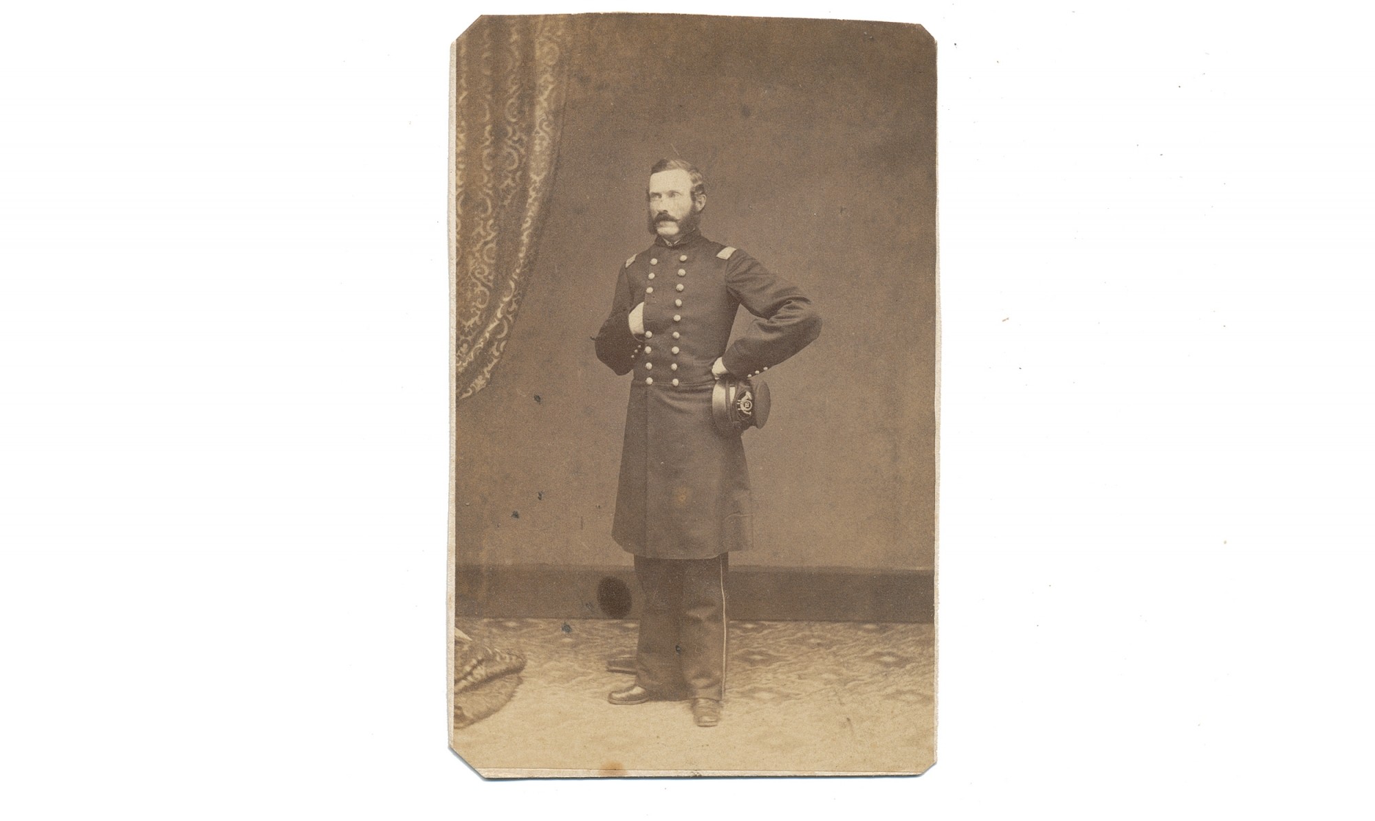 FULL STANDING CDV OF MAJOR GEORGE TODD OF THE 91ST PENNSYLVANIA — Horse ...
