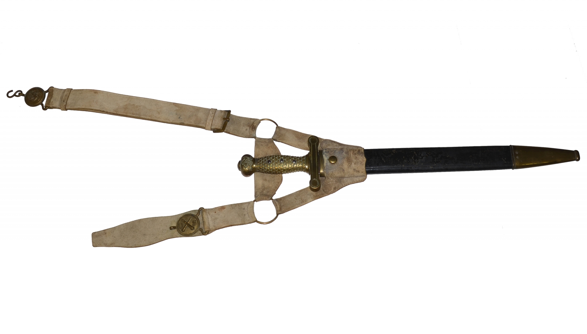 COMPLETE M1832 FOOT ARTILLERY SWORD RIG (INCLUDES SWORD, SCABBARD, FROG ...